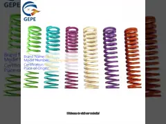 GEPE 55CrSi Purple Coil Compression Springs , High Strength Flat Rectangular Spring