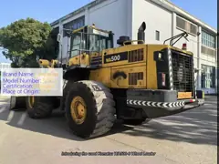 Used Komatsu WA500-6 Wheel Loader for Sale | Heavy-Duty Front Loader Exported from China