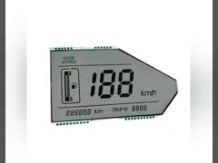 China Seven Segment LCD Module TN 6 Digit LCD Display Blue Backlight for sale