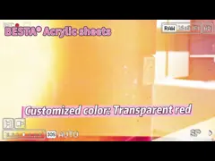 China Moldable Colored Acrylic Sheets 0.6-120mm Thickness for Wall Dividers with 93% Light Transmittance and 3-Year Warranty for sale