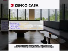 Hotel Leisure Furniture Fixed Multi Person Sofa Wabi Sabi Style Wooden Pillar Coffee Table