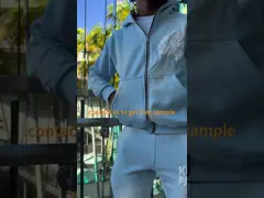 custom zip up hoodie tracksuit