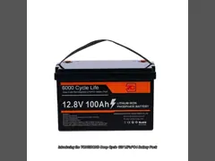 Cycle profond 12V LiFePO4 batterie 12,8V 100Ah haute sécurité longue durée de vie