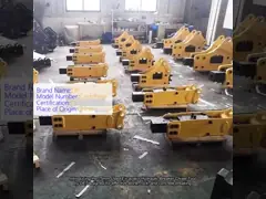 China Used Excavator Attachments Hydraulic Breaker Chisel 75mm Rock Stone Breaking Part for sale
