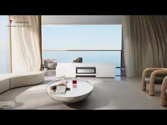 China Smart TV Cabinet Wooden Color UST Projector Cabinets Customized Motorized TV Cabinet for sale