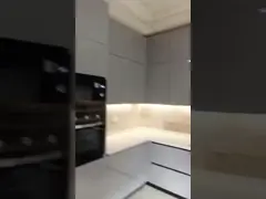 China Modular Cabinets Melamine Marble Counptertop Furniture Kitchen Cabinets for sale