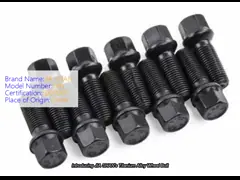 China Automobile Hex Metal Wheel Bolt Floating Cone Seat Titanium Alloy Ti-6Al-4V for sale