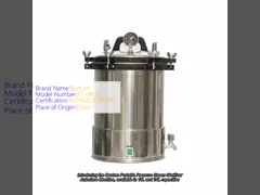 China Horizontal Pulse Vacuum Steam Sterilizer with Printing & Deep Drying Functions - 100L to 300L Capacity, 134℃ Working Temperature for sale