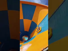 Fiberglass Rainbow Water Slide Aqua Park Playground Slide For Pool