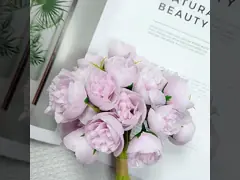 China 27 artificial lotus flowers, wedding hall hand-held bouquets, fresh and simple home decoration photography props for sale