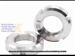 M1.6 M2 M4 M5 18-8 Stainless Steel Slotted and Castle Nut SS304 Plain Polished Round