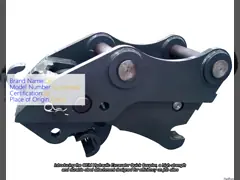 China OEM Hydraulic Excavator Quick Coupler High Strength Steel Attachment for sale