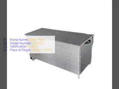 Home Indoor And Outdoor Garden Space Cushion Trunk Furniture Rattan Storage Box Outdoor Woven Rattan Waterproof