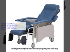 China Adjustable Reclining Elderly Medical Chair For Home Nursing And Rehabilitation Centers for sale