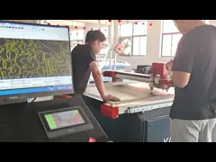 China 750KG Embroidery Textile PE Lace Fabric Cloth Leather Cutting Machine CNC Digital Cutter 2500*1800mm Cutting Area for sale