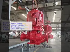 China XBD-G Vertical Single-Stage Fire Pump Set 5-200 L/s Flow Rate 0.3-1.7 MPa Pressure Industrial Fire Protection for sale