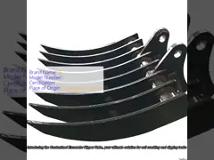 Custom Excavator Ripper Rake Soil Cracking Digging Rake Universal Fit Construction Part