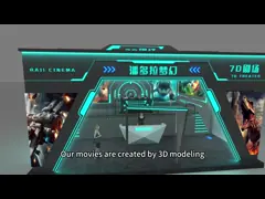 China Dynamic Virtual Reality Simulator Cinema Track Wall Projection for sale