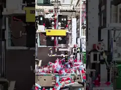 China Fifth Generation Fully Automatic Shrink Sleeve Applicator Customized For 30000BPH Drinks Production Line Is Being Tested In The Workshop for sale