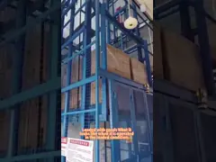 Cina Cina Industrial Indoor Vertical Lead Rail Mezz Goods Lift Hydraulic Freight Elevator Guide Rail Lift Platform in vendita