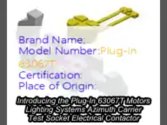 China 63067T Plug-In Contactor for Industrial Motor Control and Lighting Systems with High-Current Capacity for sale