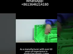 collapsible plastic crate for fruits and vegetables foldable storage crate