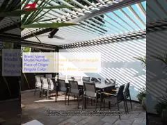 Waterproof Windproof Motorized Aluminum Pergola The Perfect Addition to Your Outdoor Space