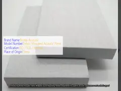 China Suspended Acoustic Panels Ceiling Tile Fabric Wrapped Sound Absorbing Wall Fiberglass Board for sale