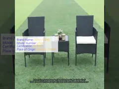 Outdoor Pool / Beach Rattan Coffee Table Chair Sets With Aluminum Frame Ottoman High Quality Outdoor Indoor Furniture