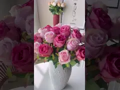Rose simulation flower silk flower 2022 new bouquet plastic flower arrangement decoration living roo