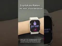 Crystal oscillator used in wearable devices
