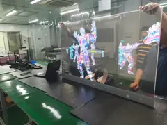 중국 55 인치 투명 유연 OLED 디스플레이 패널 1920*1080 해상도 600 Nits LW550JUL-HRA1 OLED 투명 OLED 패널 판매용