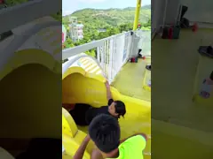 China Joyful Rainbow Water Slide Multi Slide Fiberglass Waterslides for sale