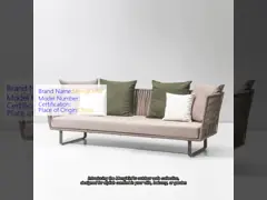 Outdoor sofa courtyard combination villa balcony garden terrace rattan chair outdoor model room sunroom rattan furniture