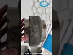 China 304 Stainless Steel Mesh Demister Pad for Gas Liquid Separation for sale