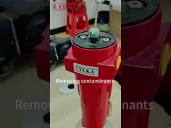 China Cyclinder Stainless Steel And Doule Support Aluminum Compressed Air Filter for Industrial Element Serve Life 4000-6000 Hours for sale