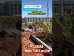 4WD Powerful Backhoe Loader SAM388 with Cummins Engine Hot Sale in Jamaica