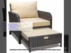 Garden Rattan Outdoor L Shaped Sofa Customized Sizes Patio Furniture Sets Garden Rattan Outdoor L Sofa