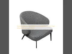 China Restaurante Leisure Metal Frame Leather Dining Chair Modern For Living Room for sale