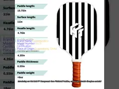 Hot Melt PP Honeycomb Core Outdoor Pickleball Paddles With Fiberglass Material