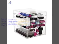 China Customimzed Logo Acrylic Storage Box , Virgin PMMA Acrylic Makeup Organizer Box for sale
