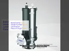 East Wq-S Stainless Steel Sewage Submersible Electric Pump