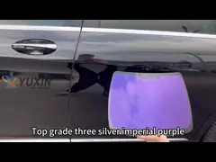 중국 3겹 메탈 변색 필름 퍼플 100% UVR 앞유리 카멜레온 틴트 자동차 윈도우 필름 판매용