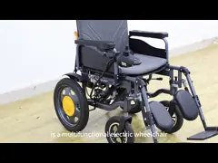 China 2025 Intelligent Folding Electric Wheelchair Powerful Brake Joystick Walker and Mobility Aid Products for Easy Mobility for sale