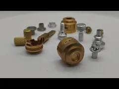 China Brass Plated Hex Head Plug CNC Machining Part with ±0.01mm Precision and 1000pcs MOQ for sale