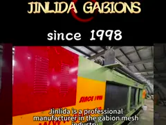 China Automatic Lubricant Gabion Making Machine 103*120mm Mesh Hole Flood Fighting for sale