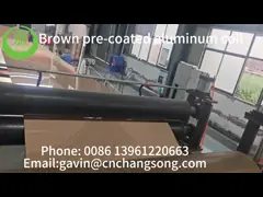 Brown pre-coated aluminum coil