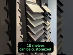 China Custom Tile Display Stand Panel Tower 5 X 10in Metal Floor Display Stands for sale