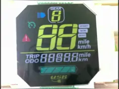 China TN Positive Reflective Monochrome LCD Display 34.0x26.0mm with 3.0V Operation and -30°C to +70°C Temperature Range for sale