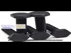 M6 M10 Black Oxide Metal Hexagon Bolt Carbon Steel Grade 4.8 8.8 10.9 12.9 DIN933 DIN931
